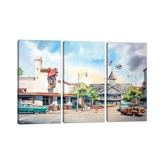 iCanvas "Balboa Pavilion" by Bill Drysdale 3-Piece Canvas Wall Art Set - Bed Bath & Beyond ...